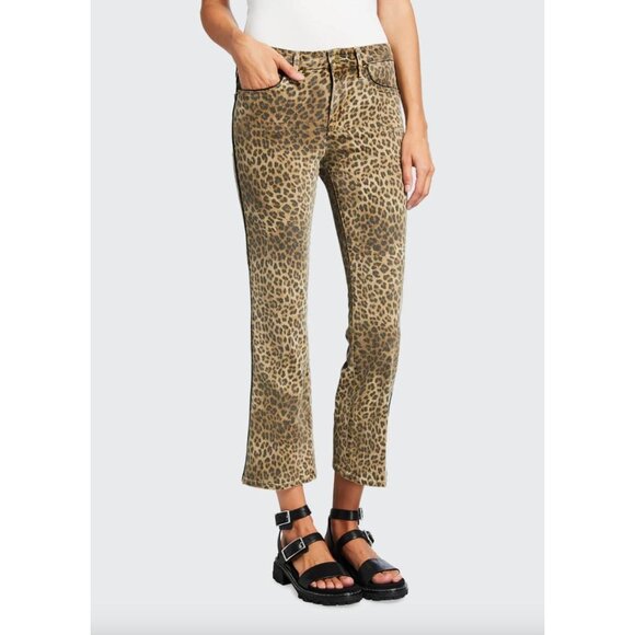 Frame Denim | Jeans | Frame Le Crop Mini Boot Leopardprint Jeans Ankle ...